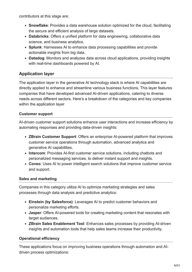 leewayhertz.com-Generative AI tech stack Frameworks infrastructure models and applications.pdf