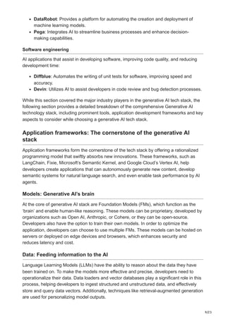 leewayhertz.com-Generative AI tech stack Frameworks infrastructure models and applications.pdf