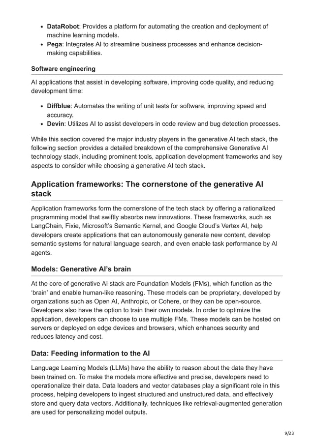 leewayhertz.com-Generative AI tech stack Frameworks infrastructure ...