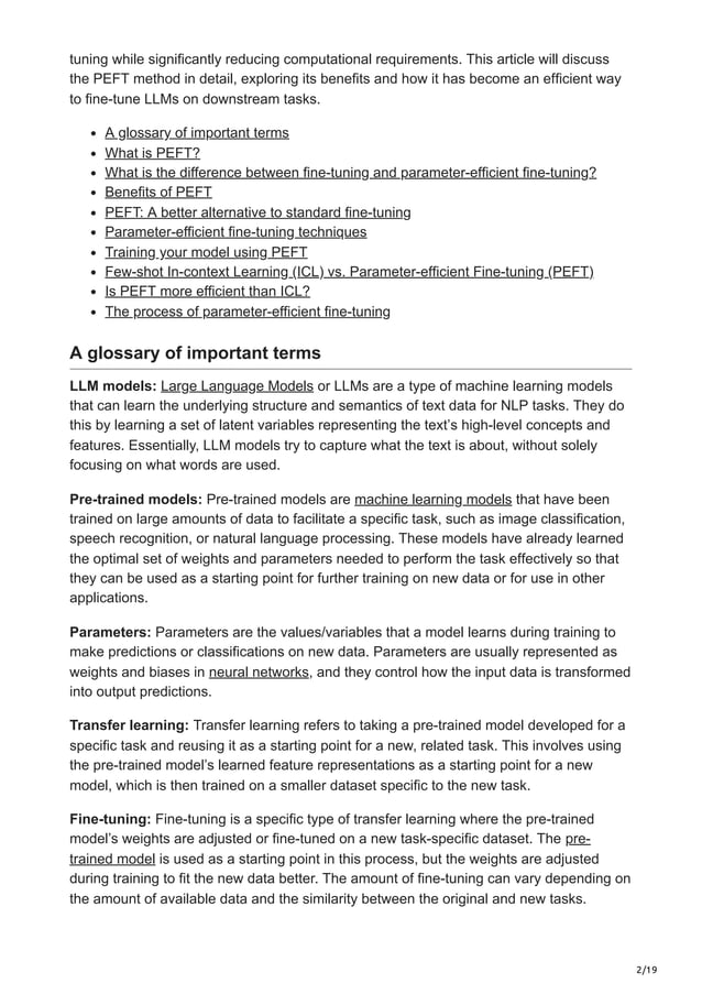 leewayhertz.com-Parameter-efficient Fine-tuning PEFT Overview benefits techniques and model ...