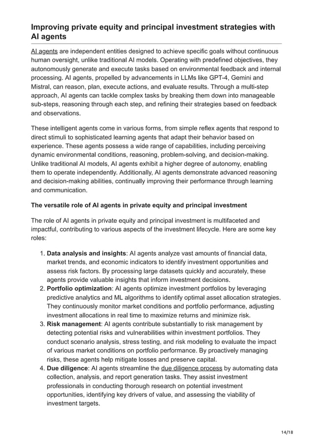 leewayhertz.com-Use cases solution AI agents and implementation.pdf