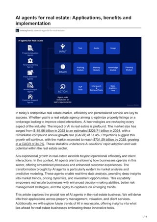 leewayhertz.com-AI agents for real estate Applications benefits and implementation.pdf