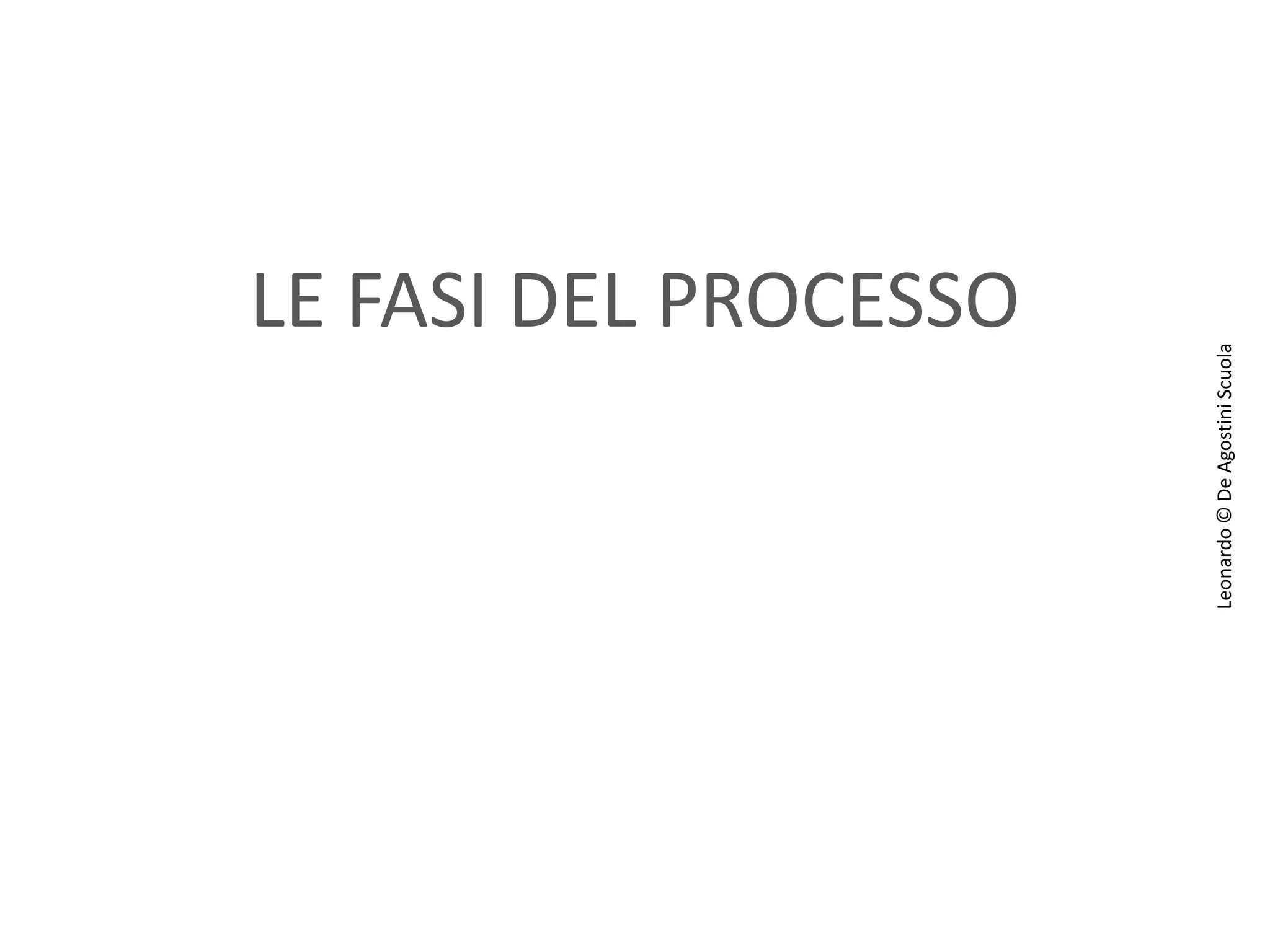 Le fasi del processo | PPT