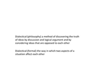 Lefebvres dialectics of everyday life | PPT