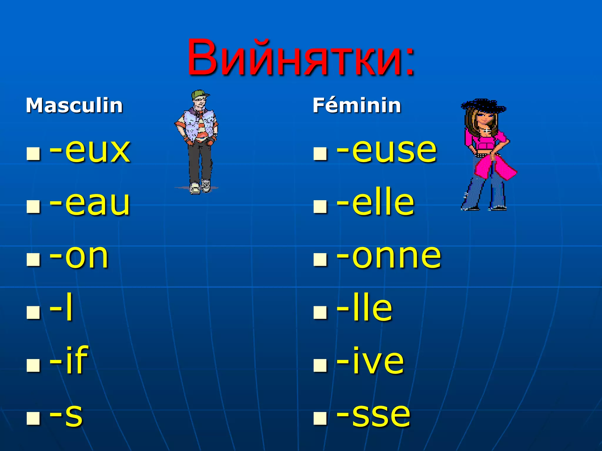 Le feminin des_noms_et_des_adjectifs | PPTX