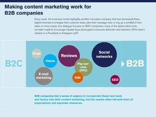 Developing an effective B2B content marketing strategy | PPT