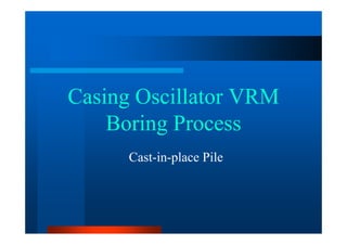 Leffer fully cased boring method | PDF
