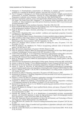 Cooling Ingredients and Their Mechanism of ActionAnd Technology | PDF