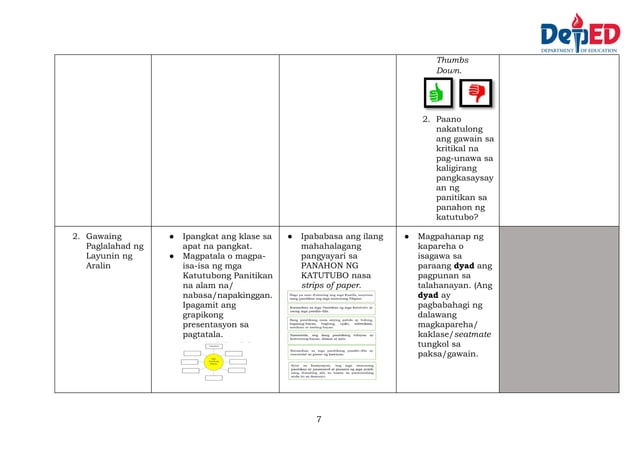 LE_FILIPINO 7 matatag curriculum/ deped1 | PDF