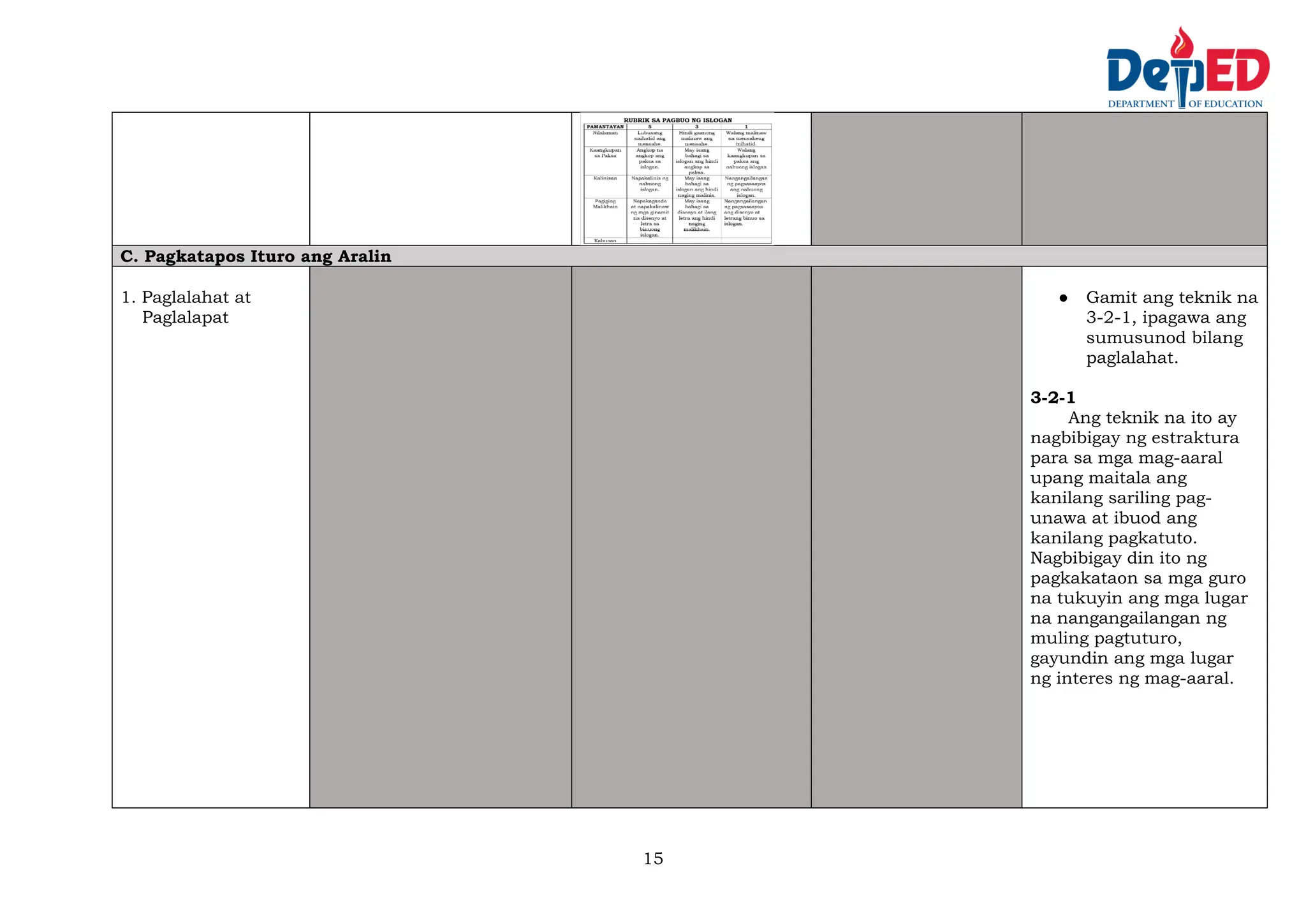 LESSON EXEMPLAR FILIPINO 7 - WEEK 1 - MATATAG CURRICULUM | PDF