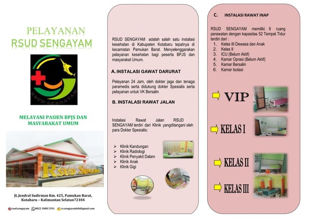 contoh leflet jenis pelayanan rumah sakit | PPT