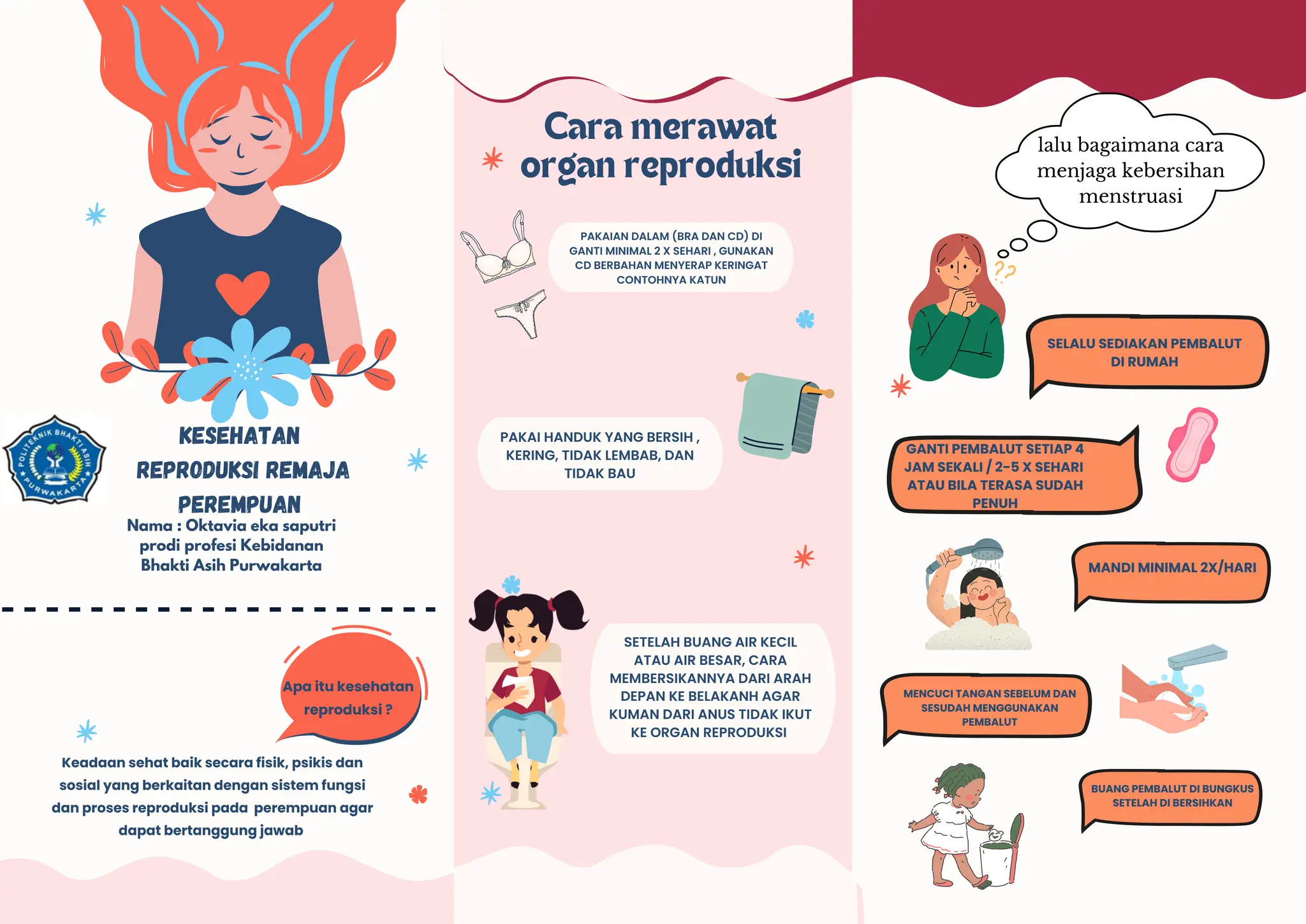 Leflet kesehatan reproduksi remaja perempuan | PDF