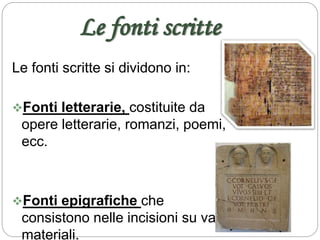 Le fonti | PPTX