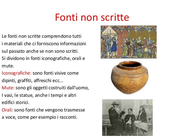 Le fonti