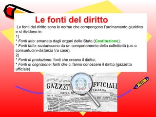 Le fonti del diritto | PPT