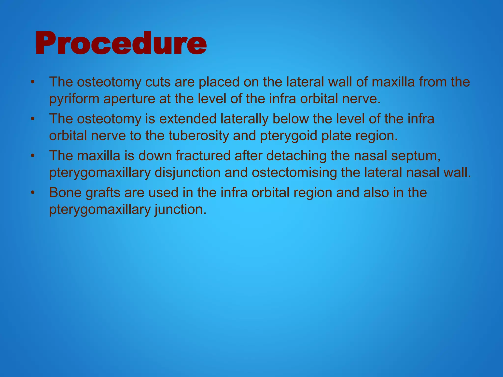 Lefort 1 osteotomy | PPTX
