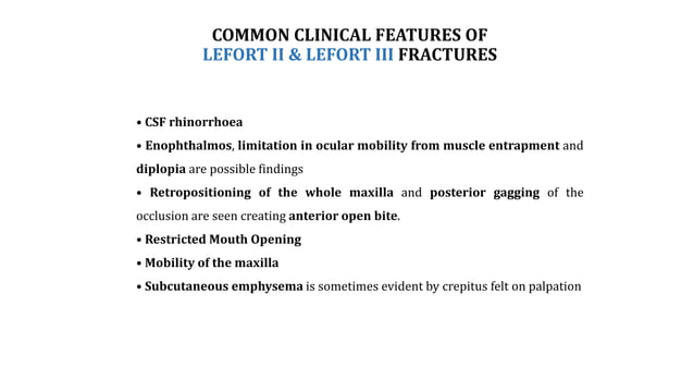 LEFORT FRACTURES.pptx | Death, Injury, or Military Conflict | Sensitive ...