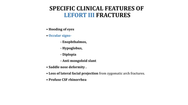 LEFORT FRACTURES.pptx | Death, Injury, or Military Conflict | Sensitive ...