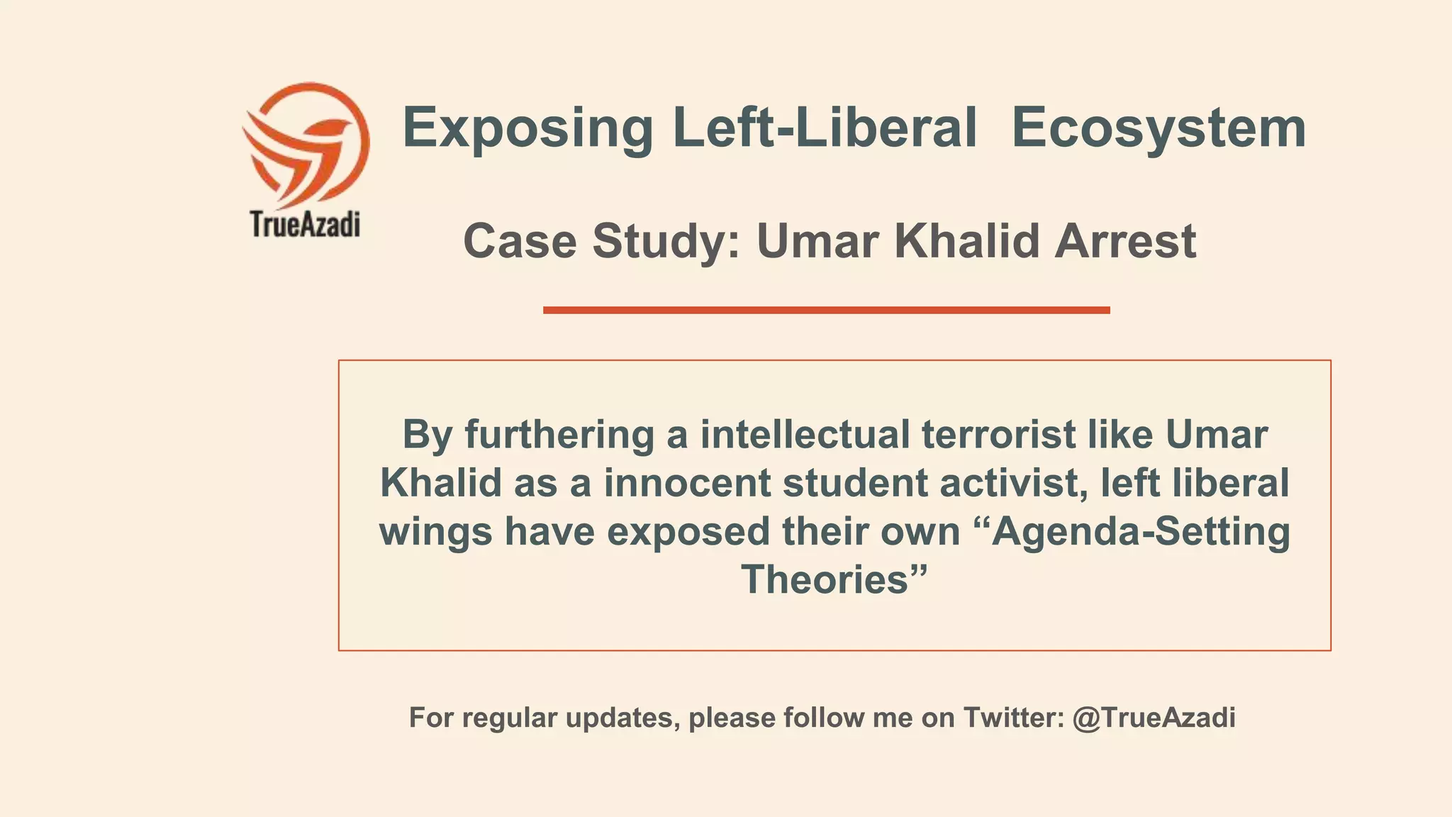 How Left ecosystem works in India | PPT