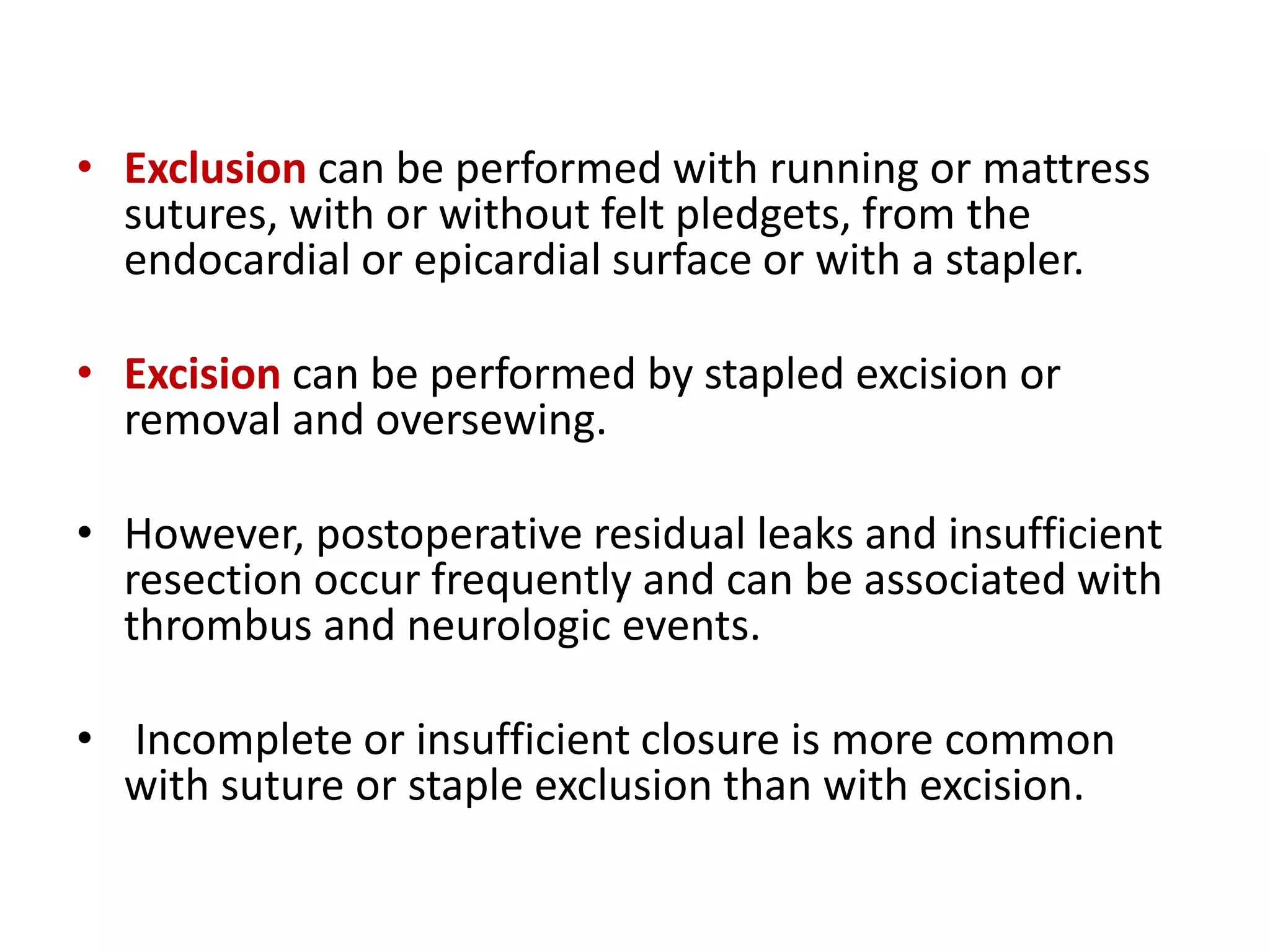 Left atrial appendage closure | PPTX