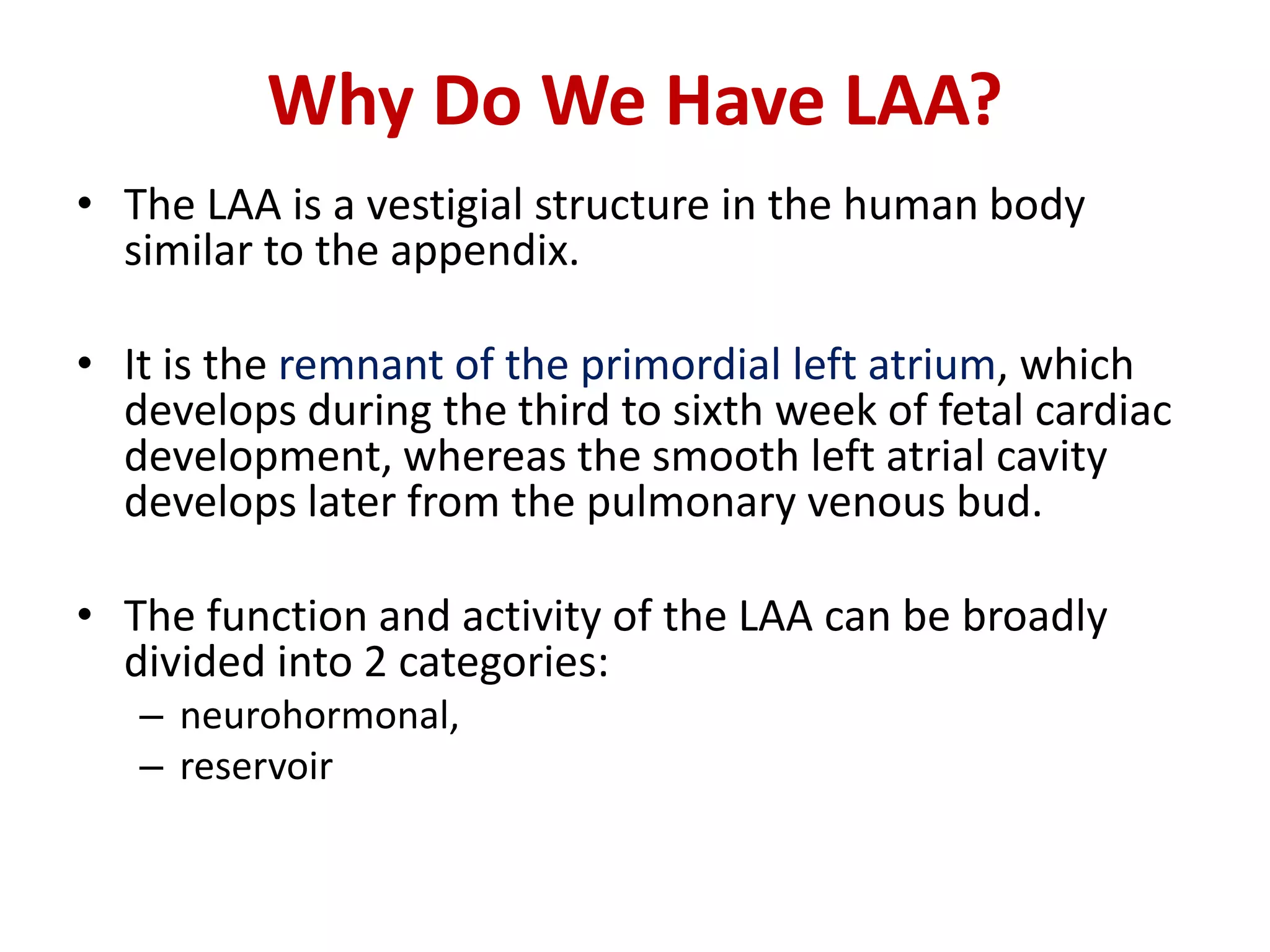 Left atrial appendage closure | PPTX