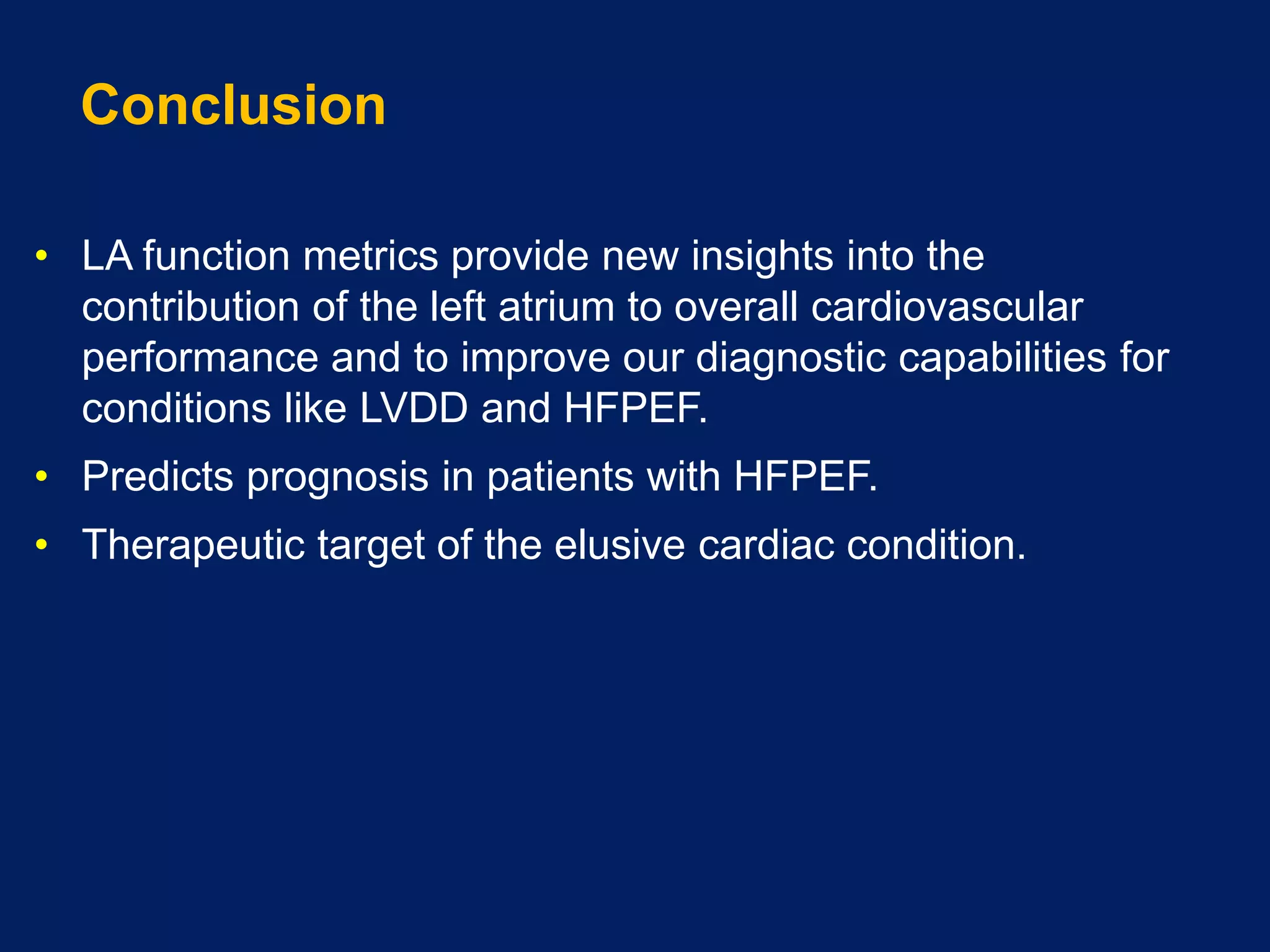 Left atrial function | PPTX