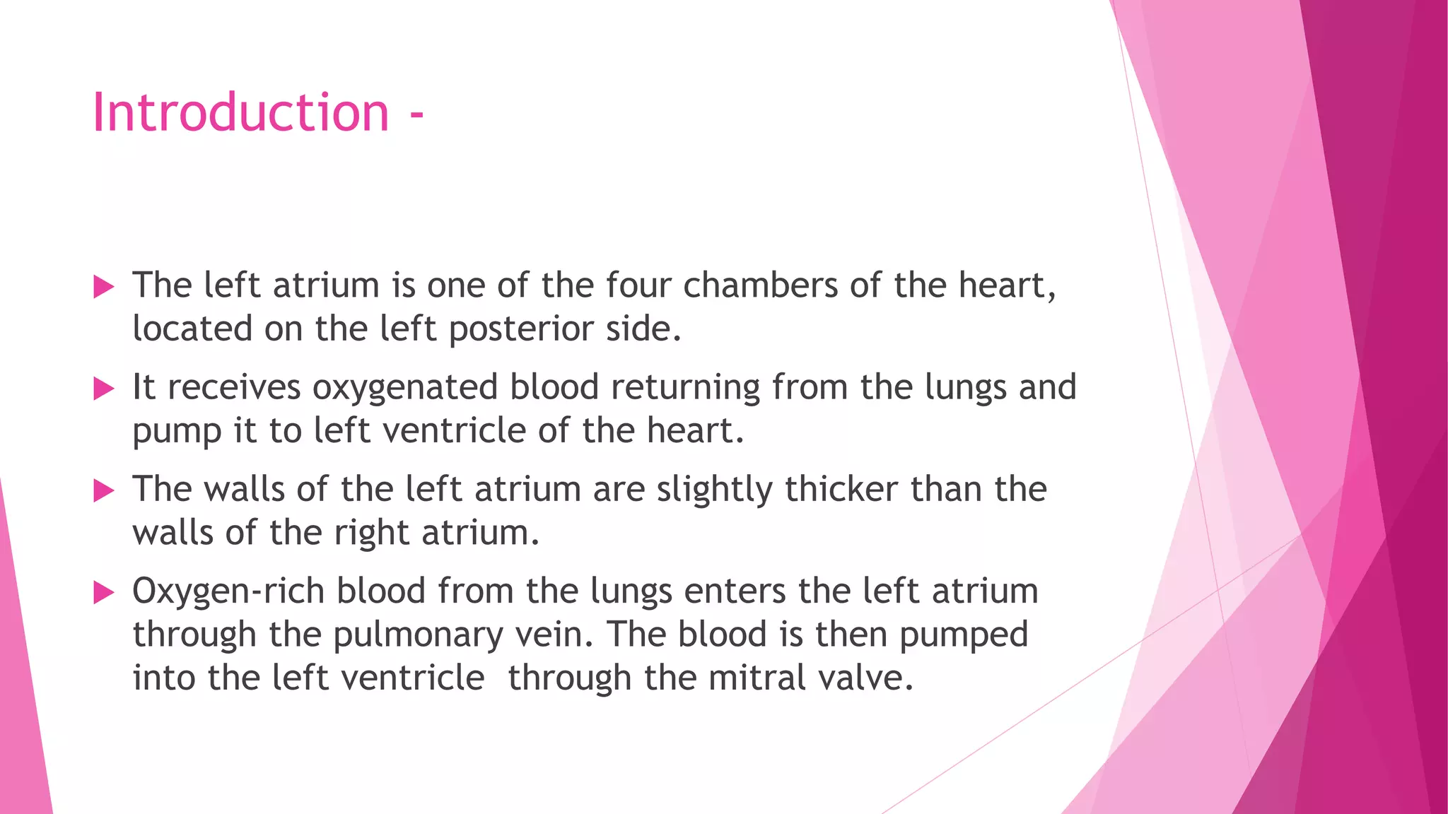 anatomy of Left atrium and left ventricle of the human heart | PPTX