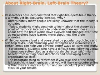 Left brain vs right brain | PPTX