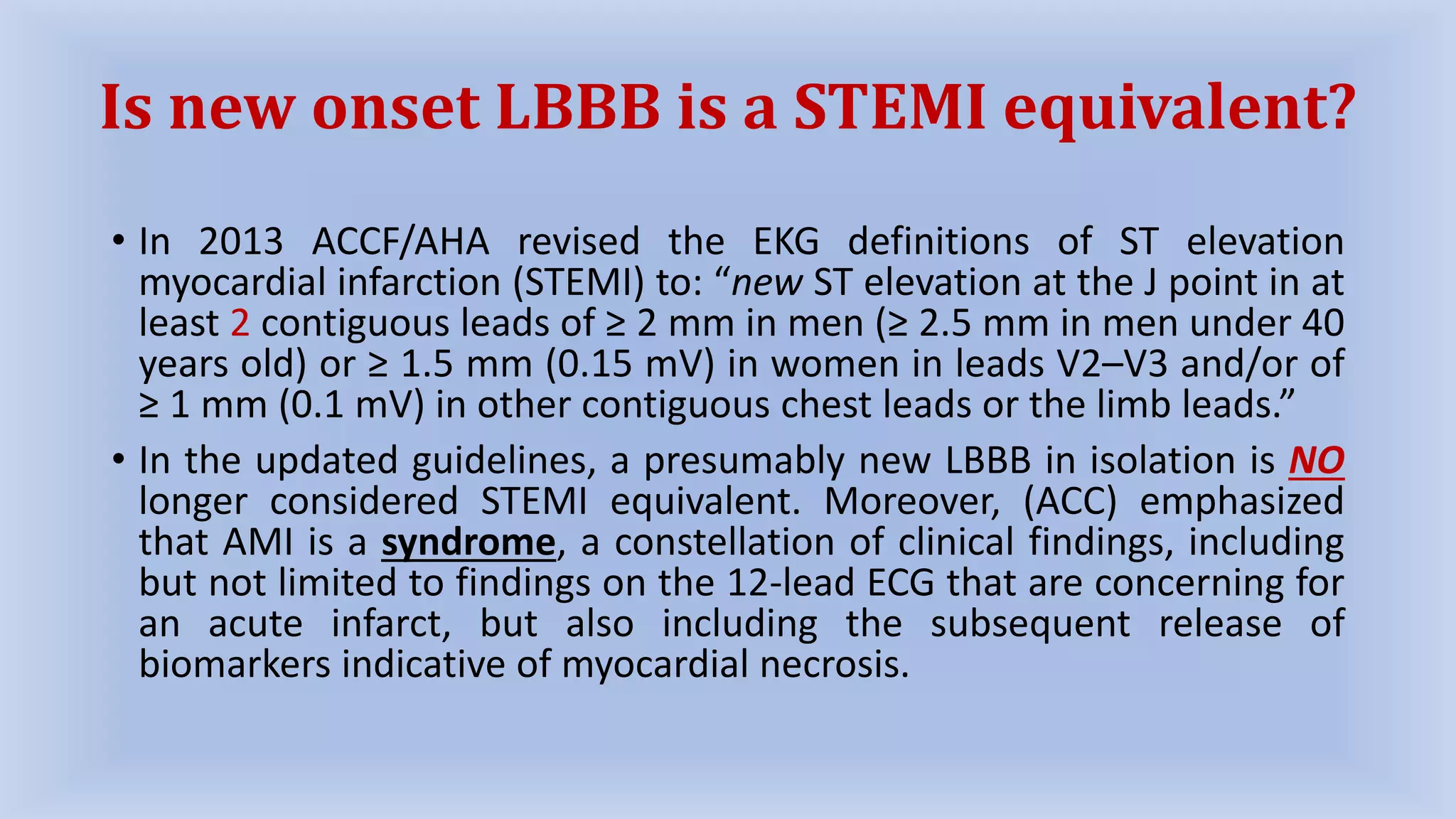 Left Bundle Branch Block (LBBB) | PPTX