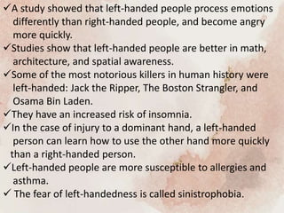 Left handedness | PPTX
