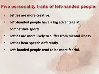 Left Handed People More Creative