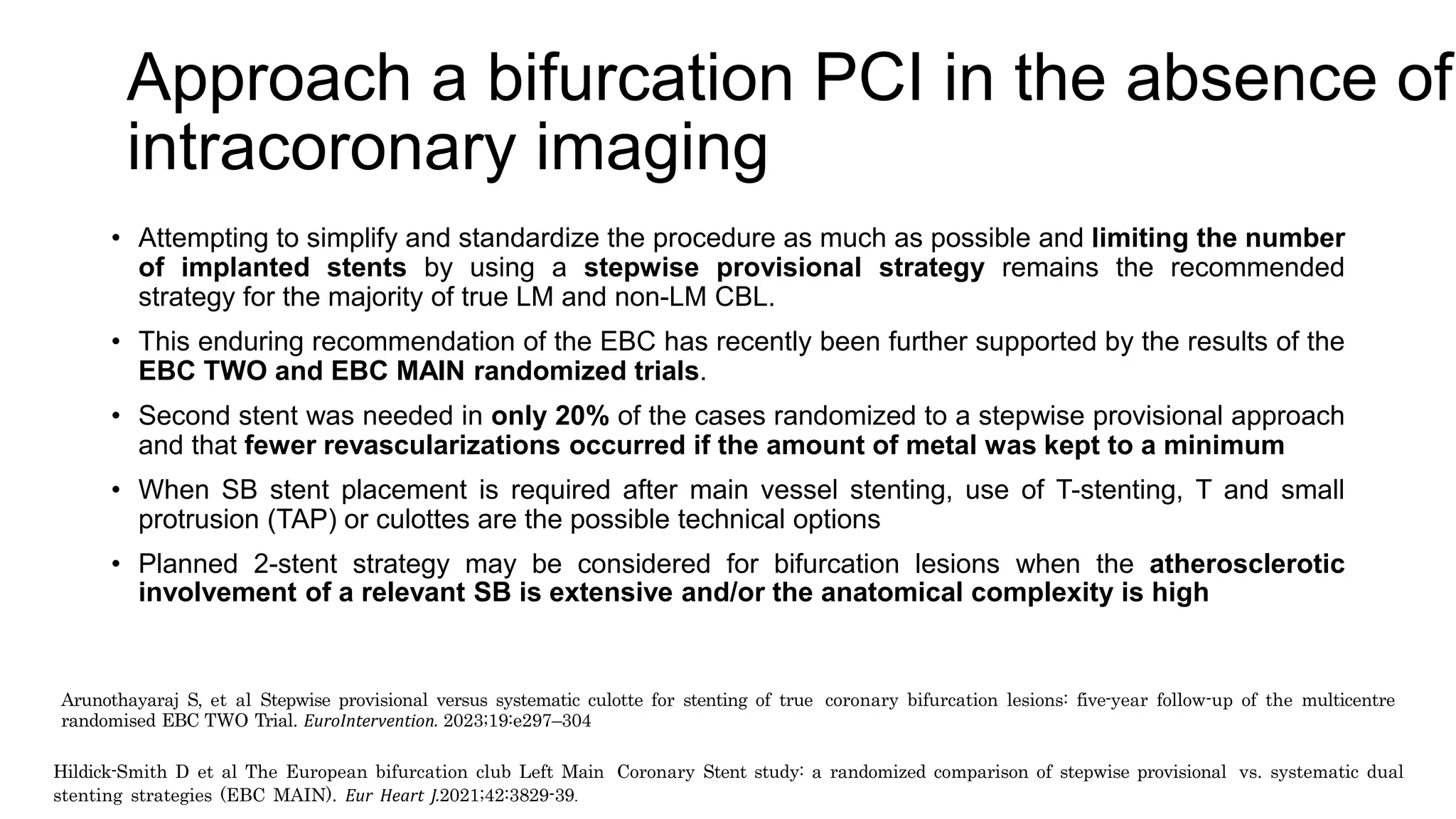 LEFT MAIN BIFURCATION STENTING EBC 2024.pptx