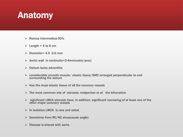 Left main coronary artery disease | PPSX
