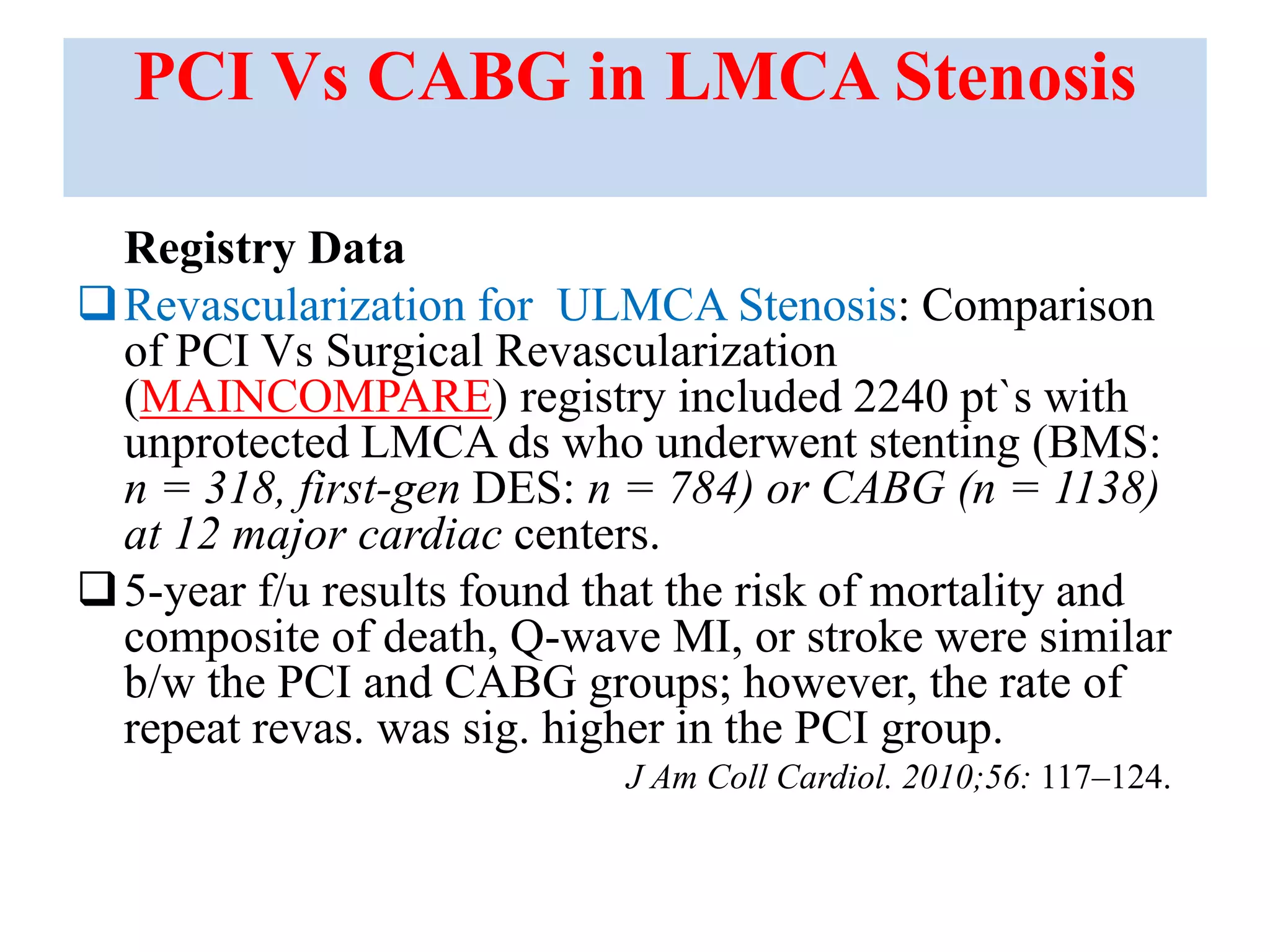 Left main pci | PPTX