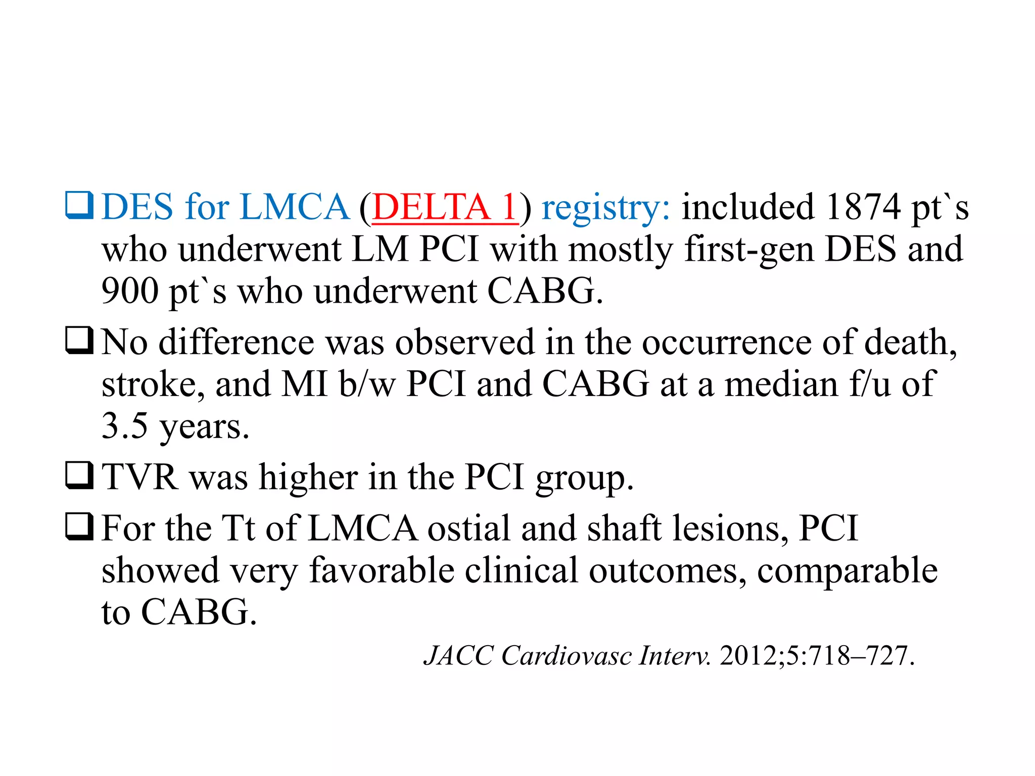 Left main pci | PPTX