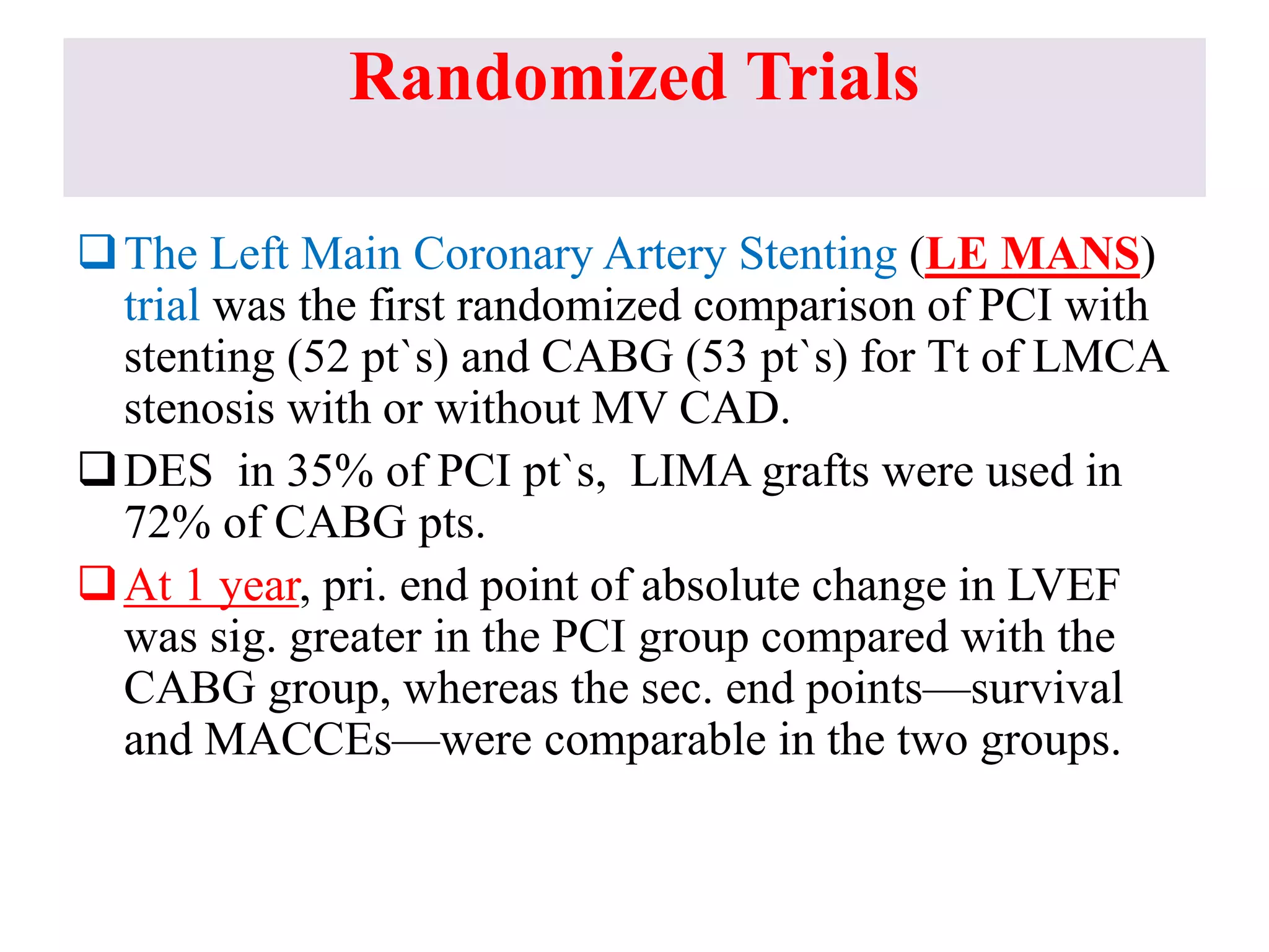 Left main pci | PPTX