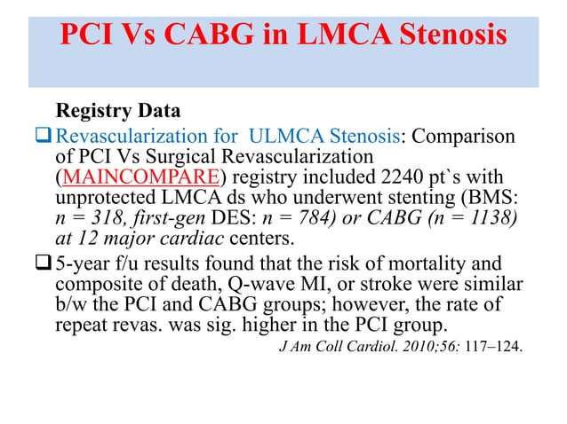 Left main pci | PPTX