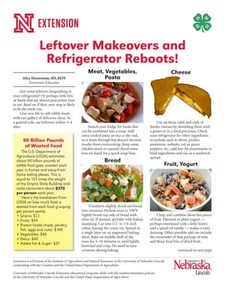 Leftover Makeovers and Refrigerator Reboots | PDF | Healthy Cooking and ...