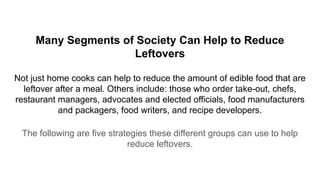 Summer 2020 Leftovers Research Presentation | PDF