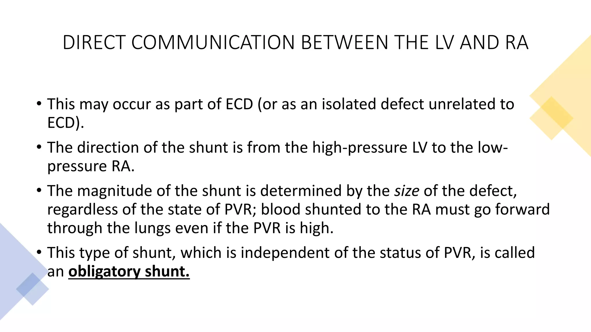 pathophysiology of Left to right shunt | PPTX