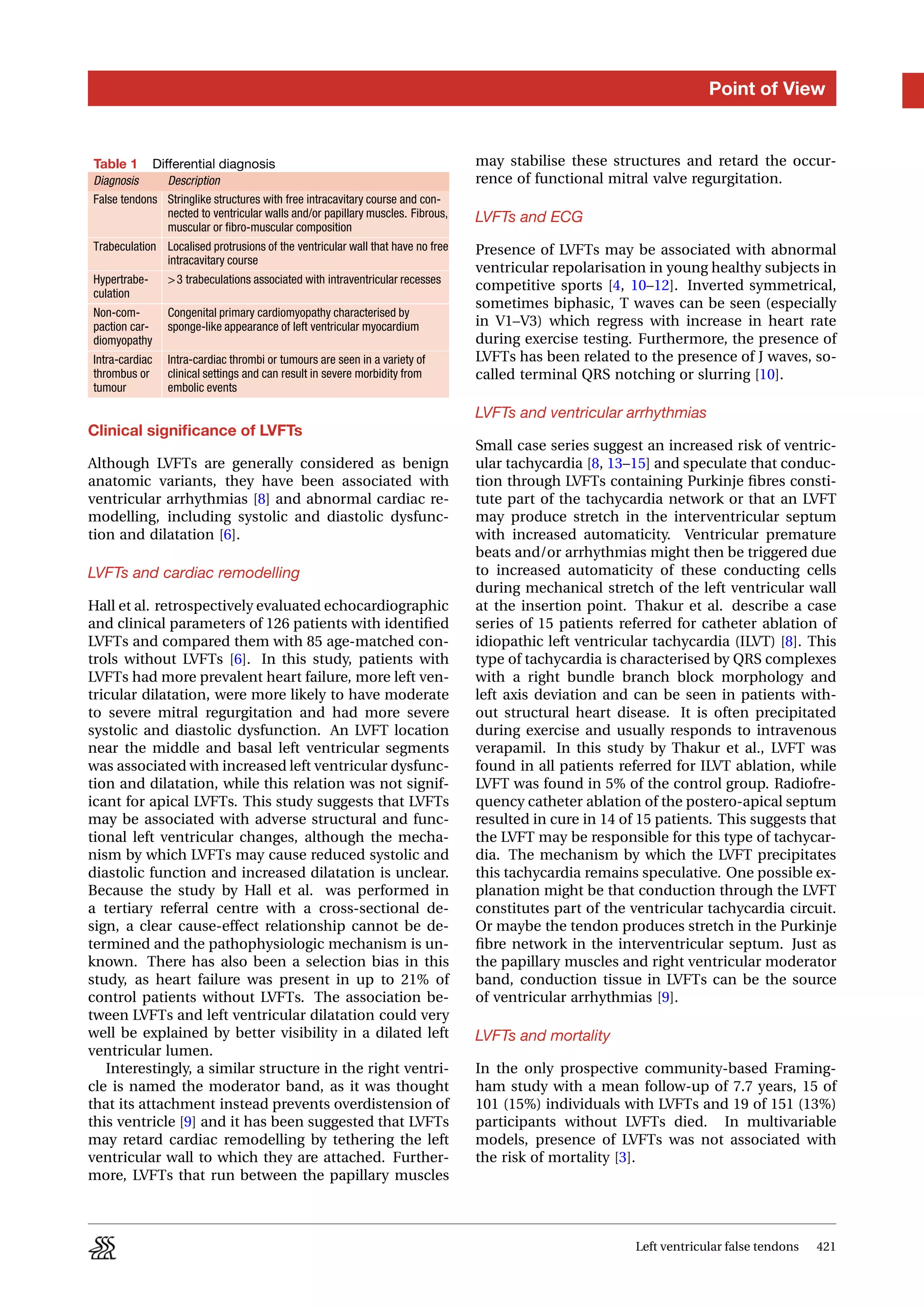 Left ventricular false tendons | PDF