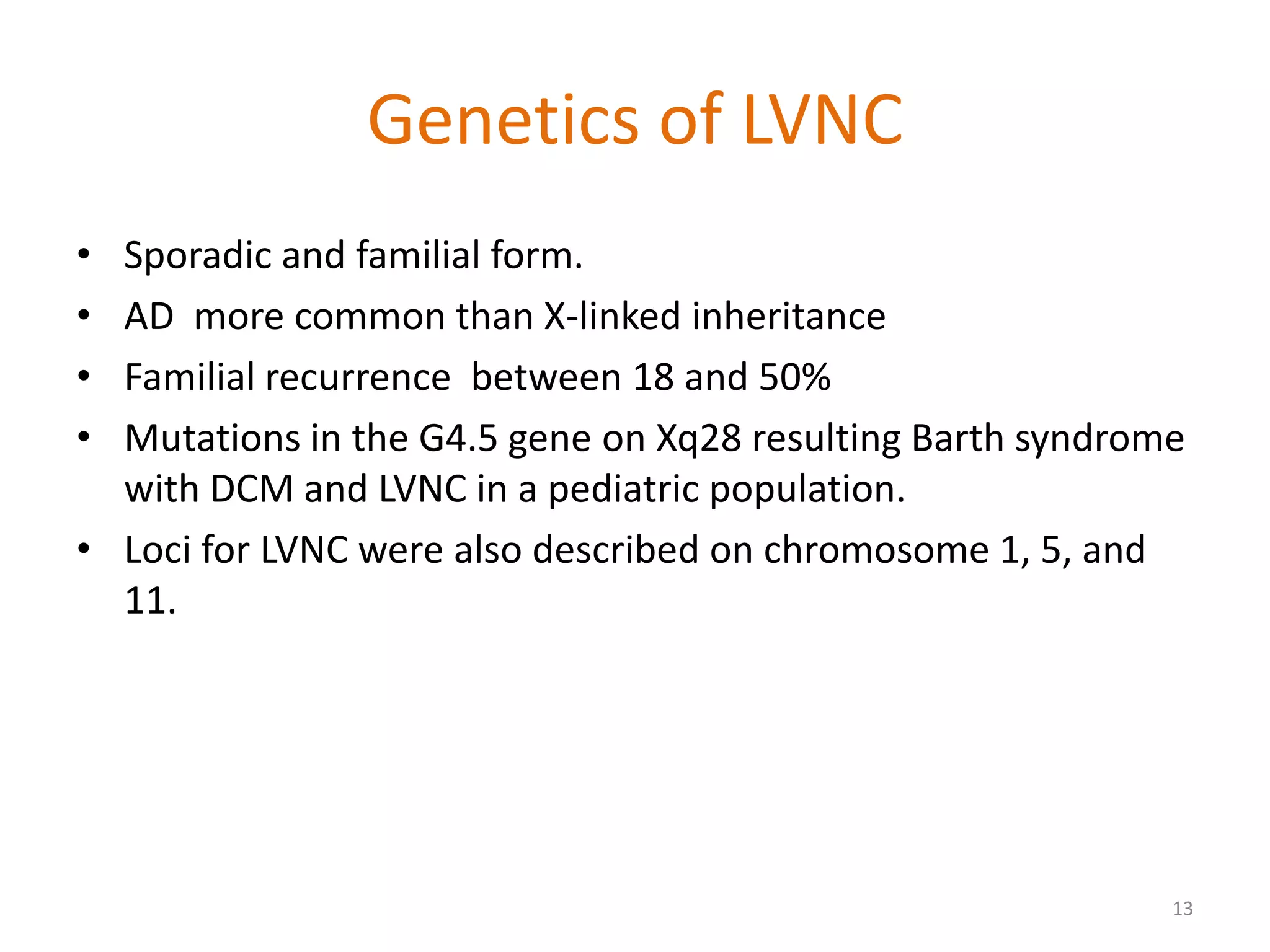 Left ventricular non compaction | PPTX