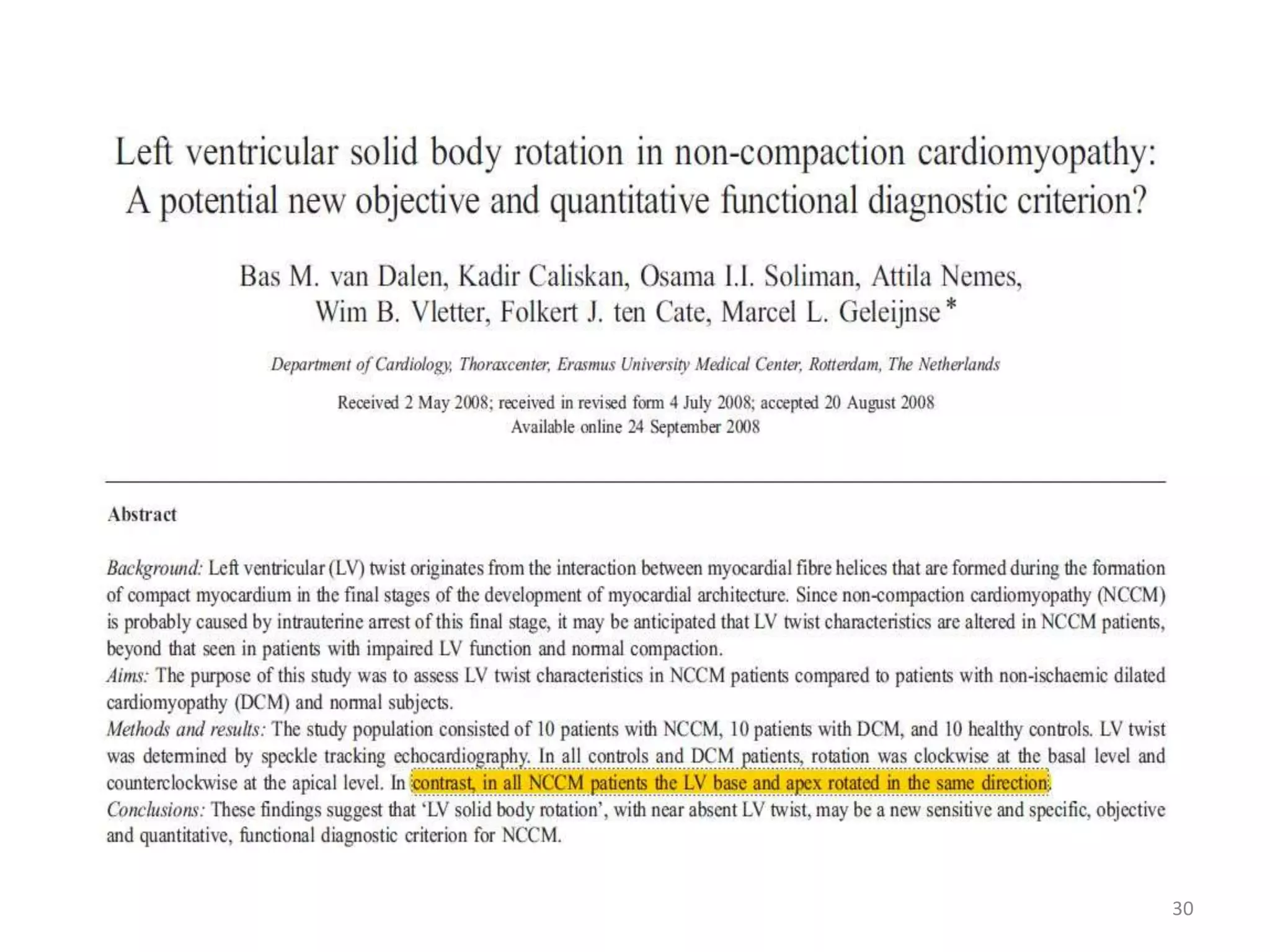 Left ventricular non compaction | PPTX
