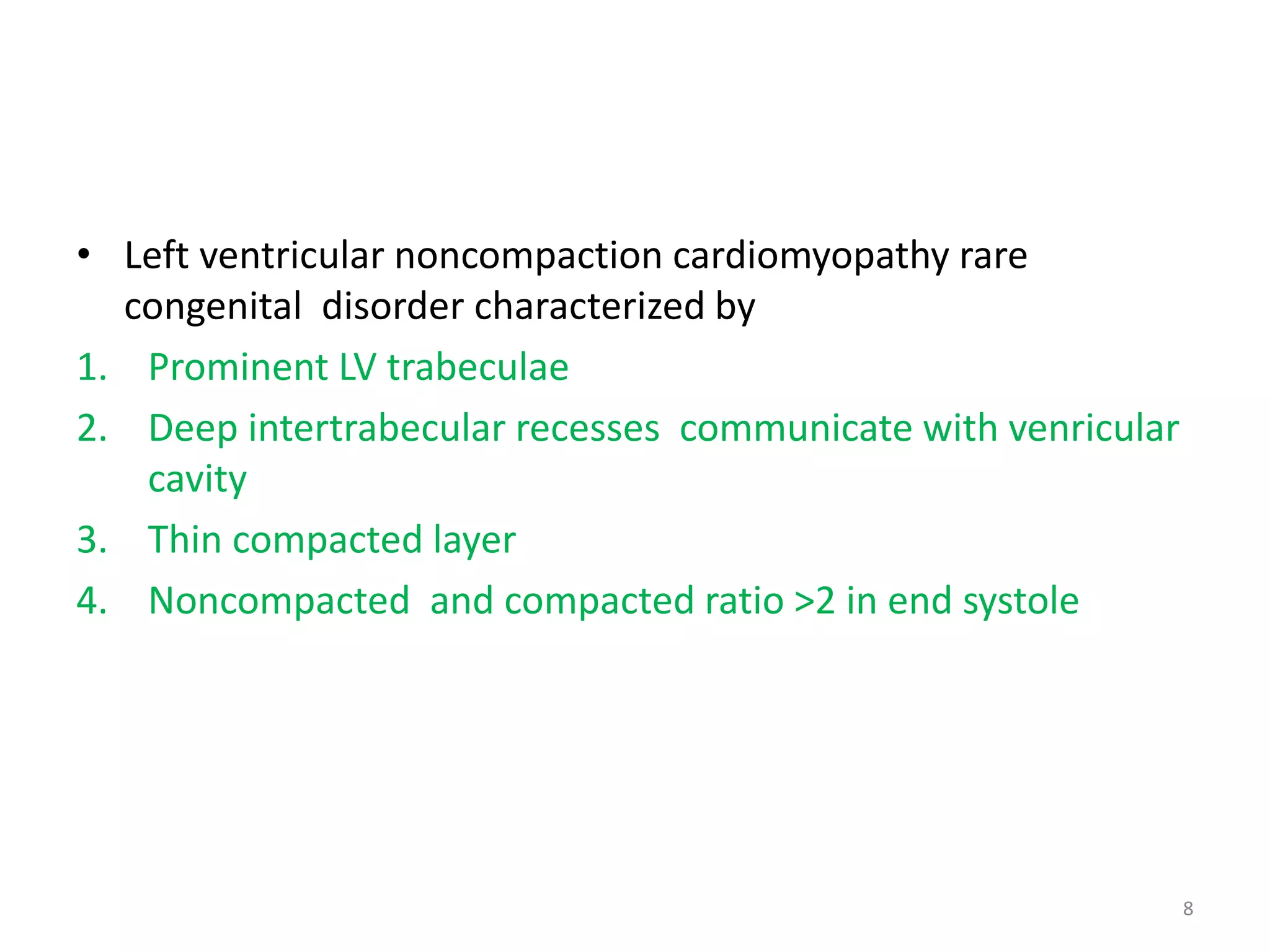 Left ventricular non compaction | PPTX