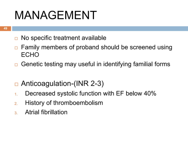 Left ventricular non compaction | PPT