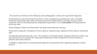 Left ventricular noncompaction | PPTX