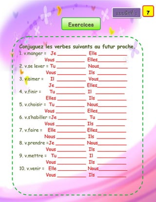 บทเรียนสำเร็จรูป เรื่อง Le futur proche | PDF