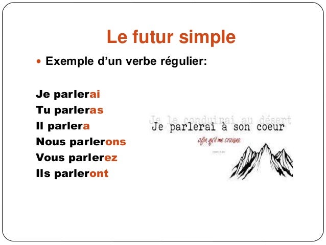 Le futur simple