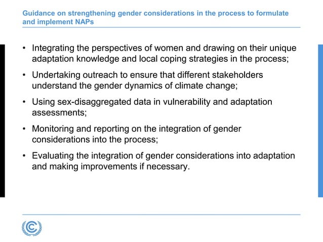 Strengthening Gender Considerations In Adaptation Planning Leg Ppt
