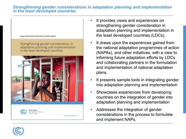 Strengthening Gender Considerations In Adaptation Planning Leg Ppt